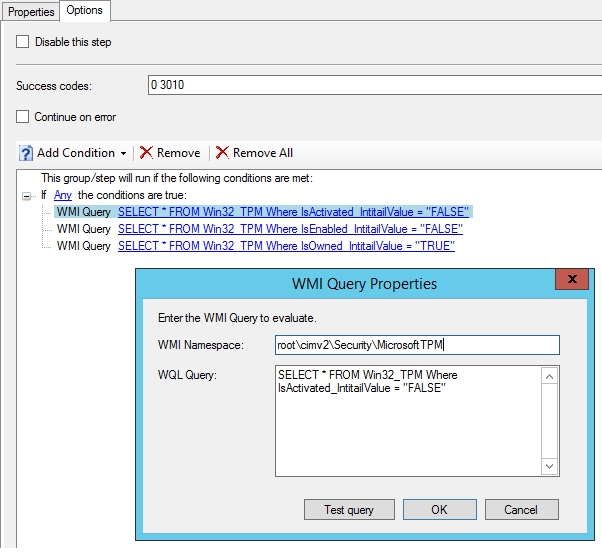 How to prepare TPM chip for BitLocker encryption in a single Task Sequence step | Slightly ...